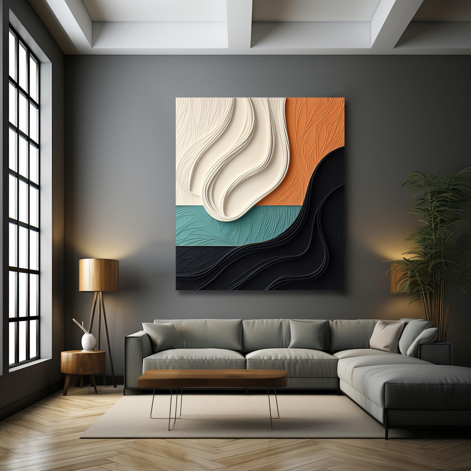 Multi-coloured Textured Decorative Panels- Art Deco-home Decor - Etsy