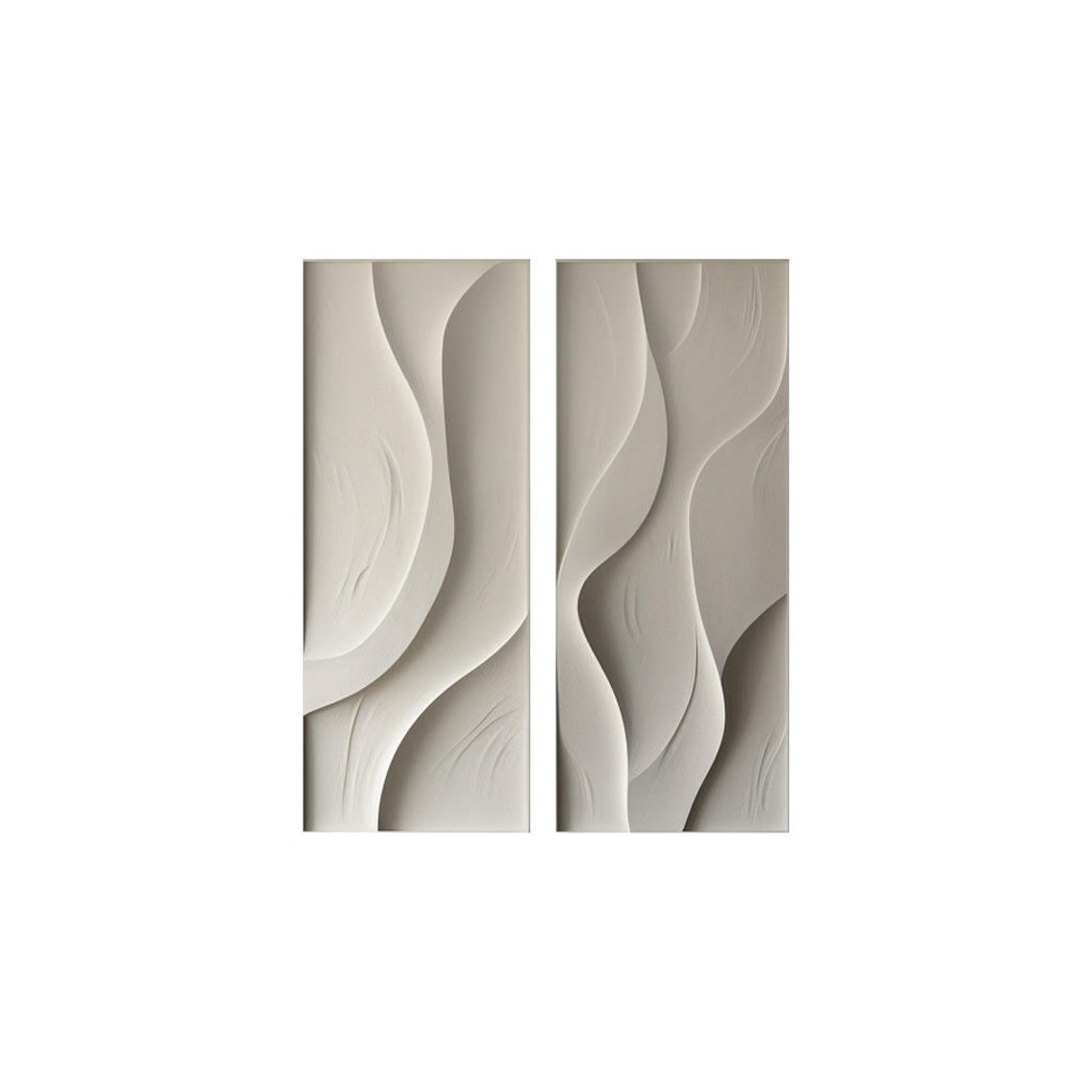 Combined Ripple Style Decorative Wall Art- Textured Board- Home Decor ...