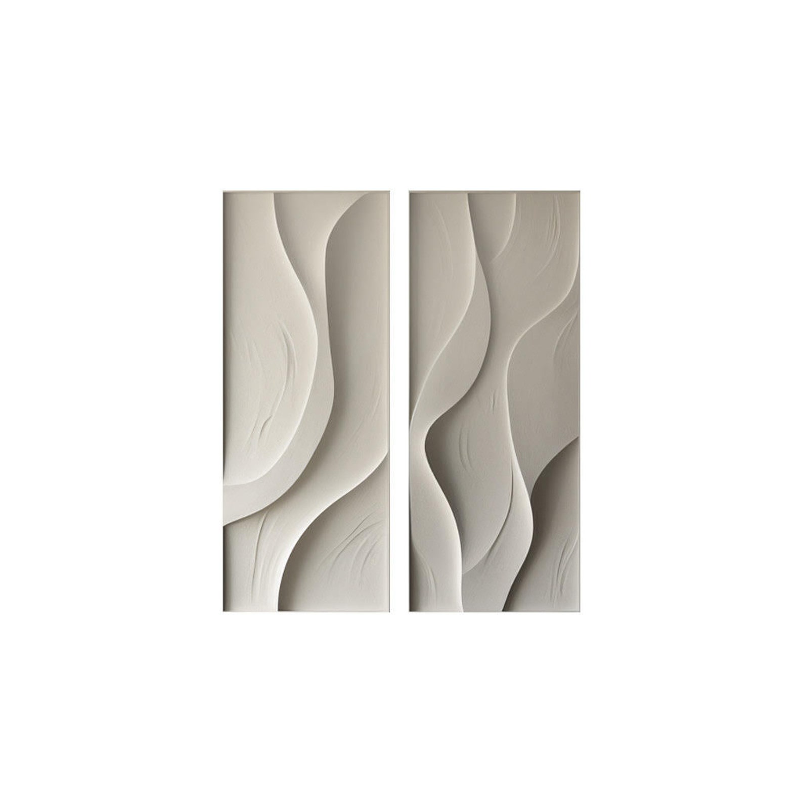 Combined Ripple Style Decorative Wall Art- Textured Board- Home Decor ...