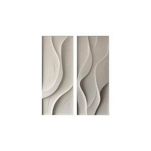 Combined Ripple Style Decorative Wall Art- Textured Board- Home Decor ...