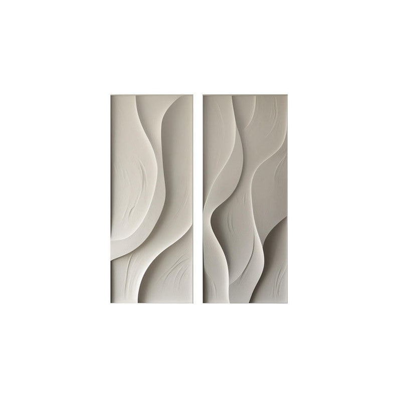 Combined Ripple Style Decorative Wall Art- Textured Board- Home Decor ...