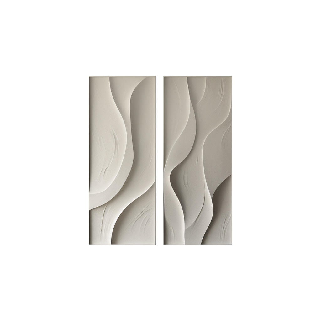 Combined Ripple Style Decorative Wall Art- Textured Board- Home Decor ...