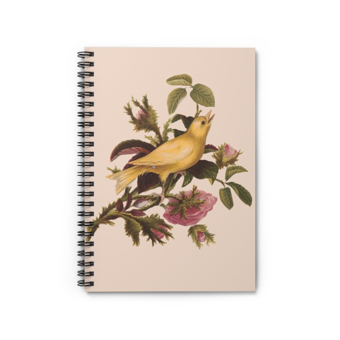 Yellow Bird Notebook - Etsy