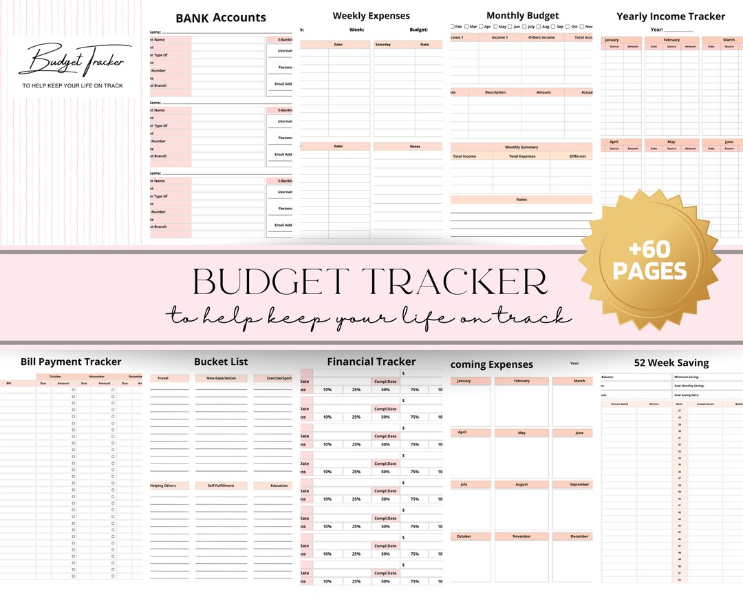 Print Ready Budget Planner Financial Organizer, Money Management ...