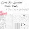 Tattoo Practice Sheets Set of 10 Printable Stencils Instant Download ...