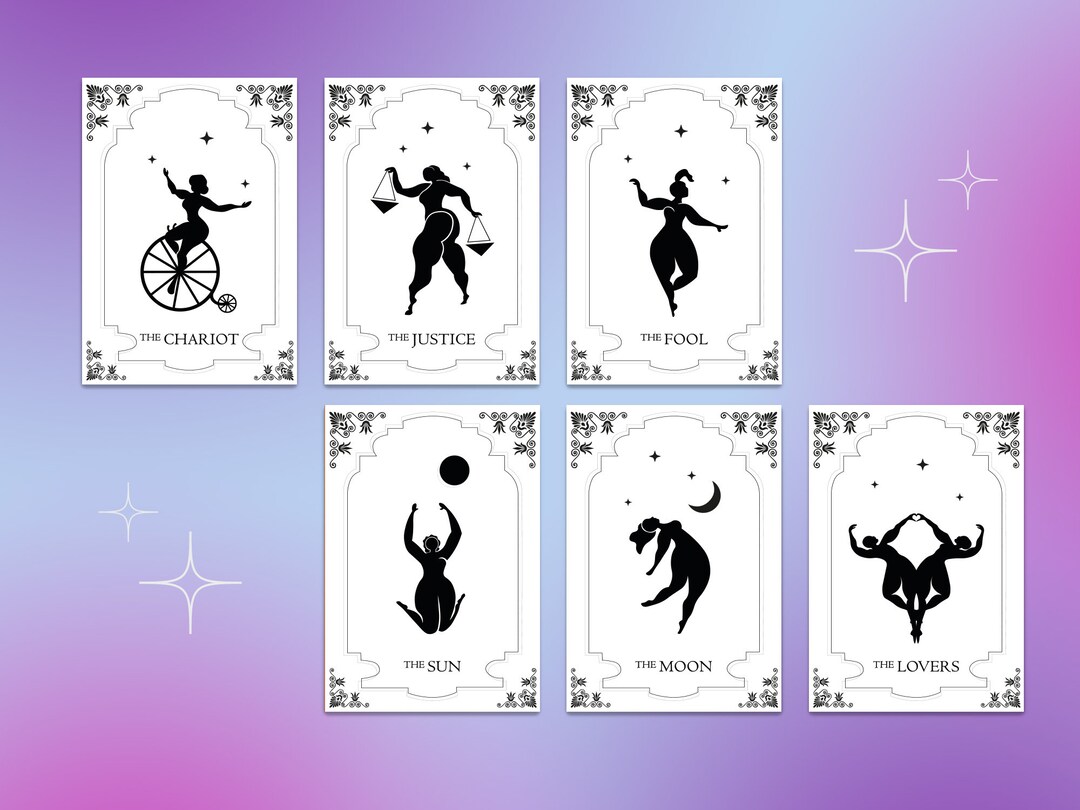 6 Minimal Tarot Card Designer Posters 70x100 - Etsy