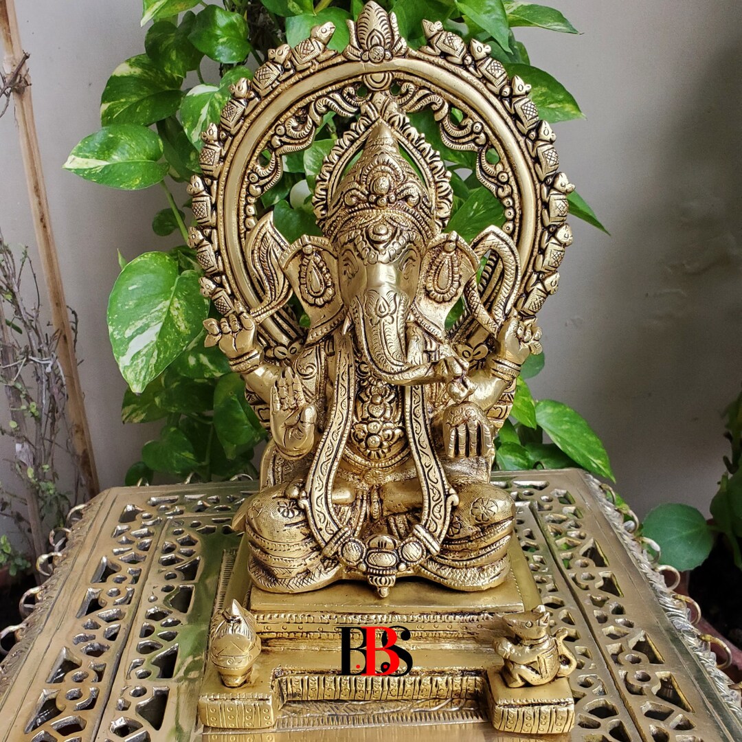 Ganesh Ji Brass Statue, Lord Ganesha Statue, Brass Ganesha Statue ...