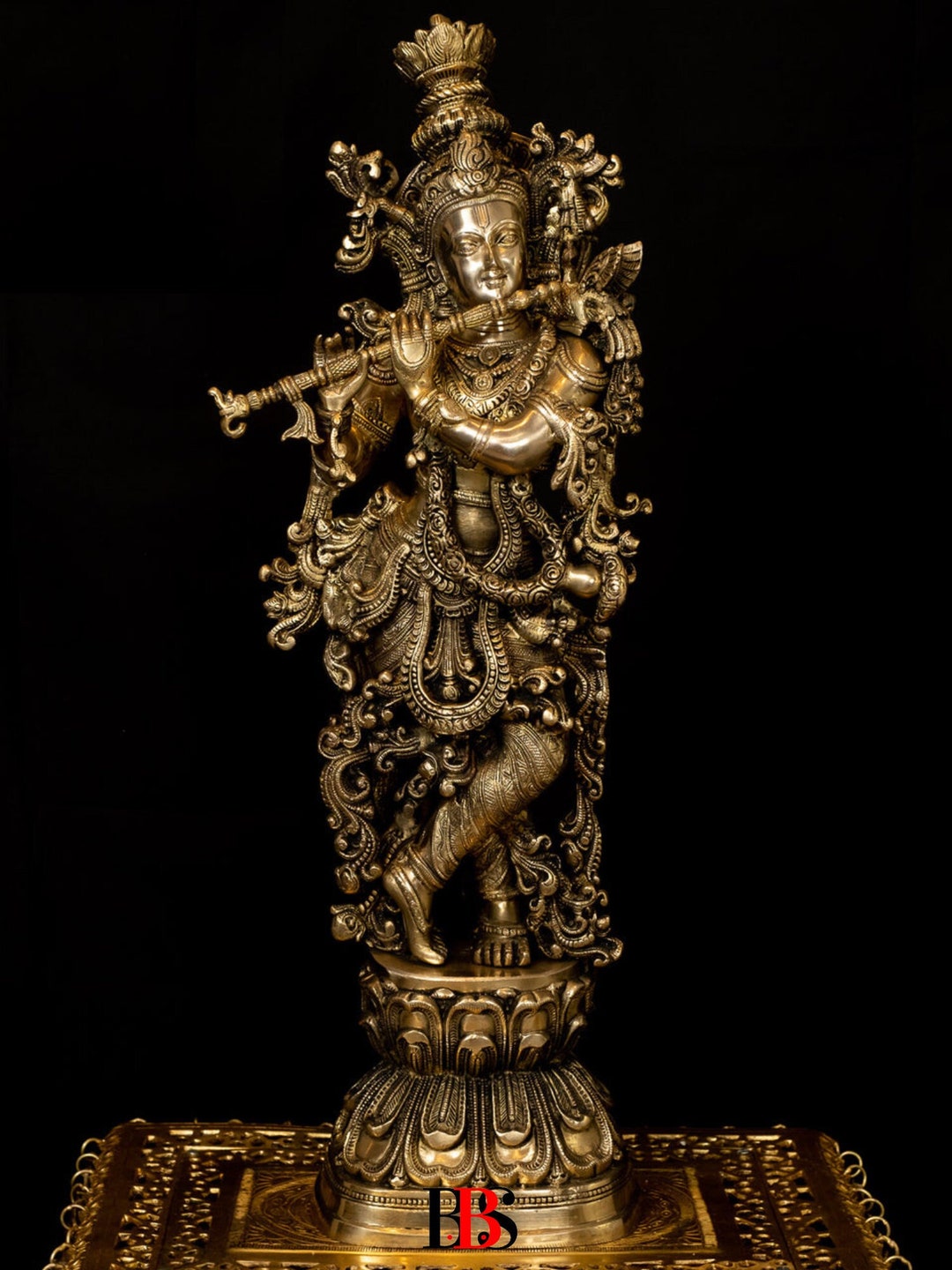Krishna Brass Statue, Lord Krishna Statue, Brass Krishna Statue Idol ...