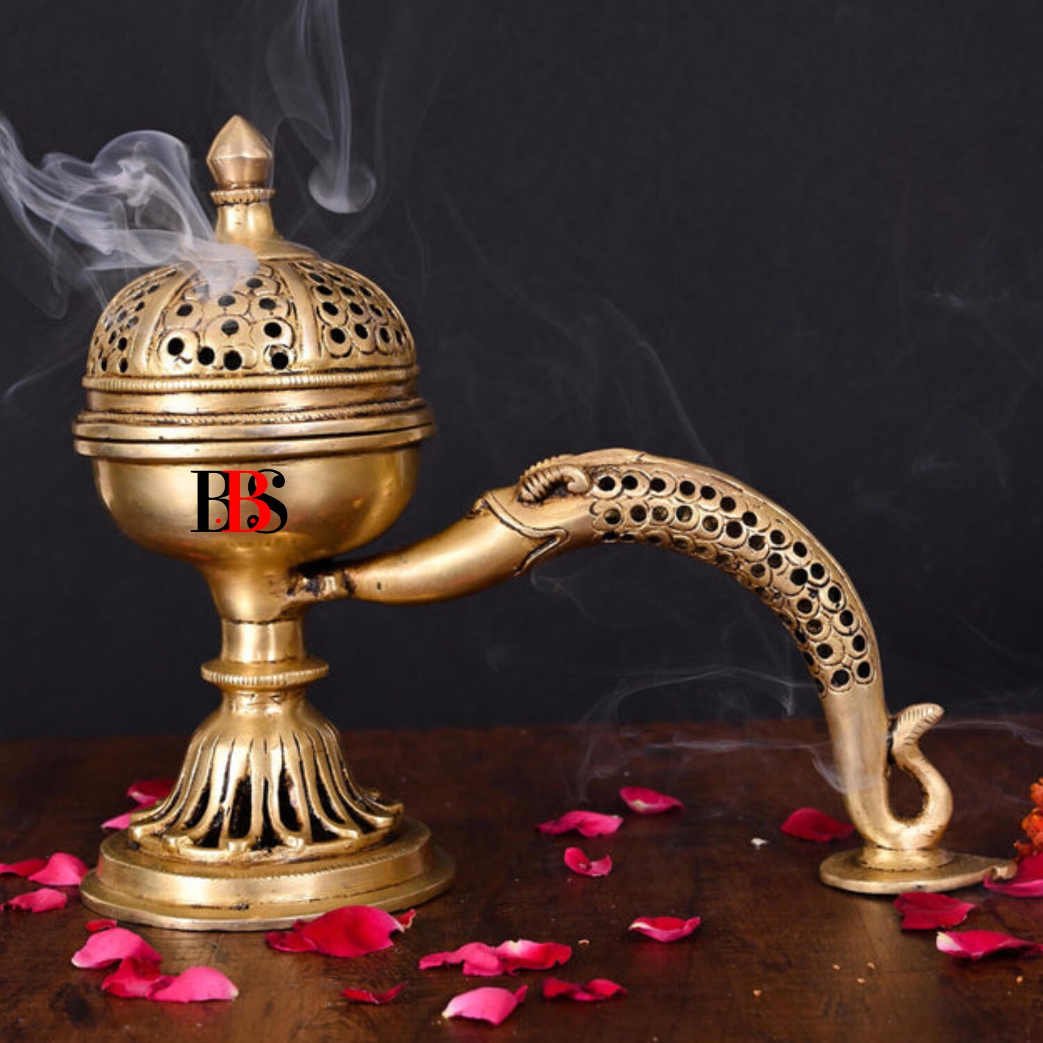 Dhoop Dani Brass Holder, Brass Dhoop Dani Incense Burner, Dhoop Holder ...