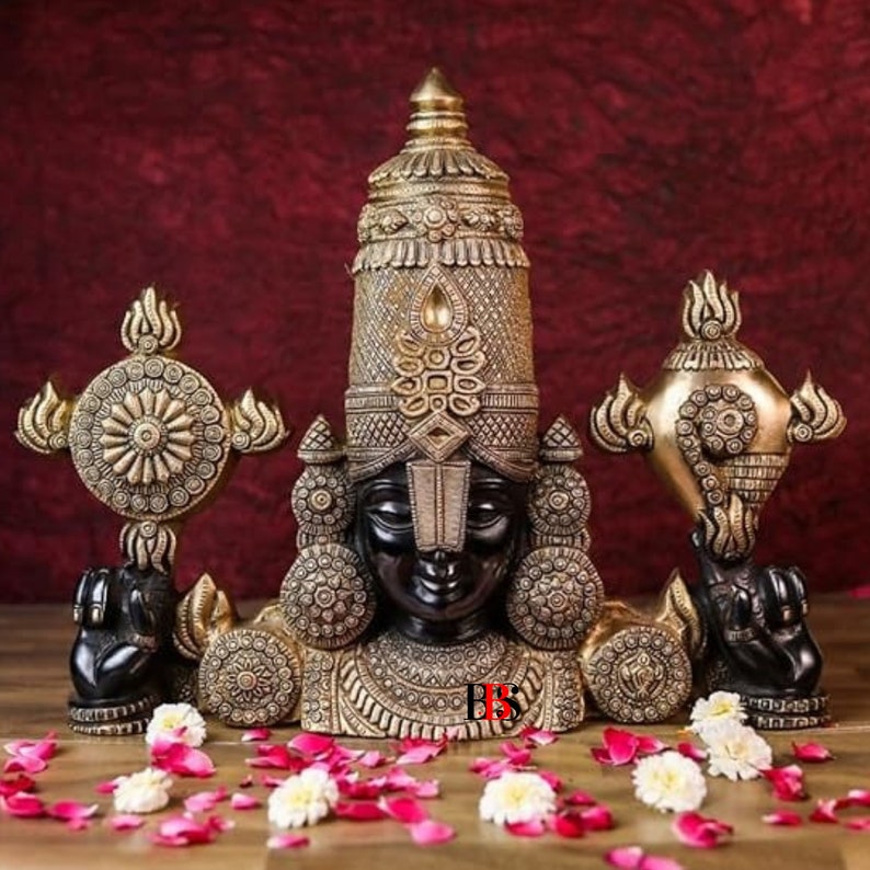 Brass Tirupati Balaji Statue Wall Hanging, Balaji Brass Statue, Antique ...