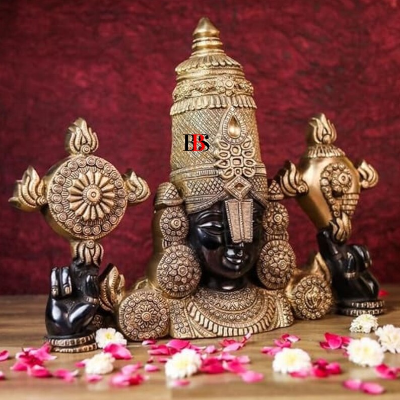 Brass Tirupati Balaji Statue Wall Hanging, Balaji Brass Statue, Antique ...