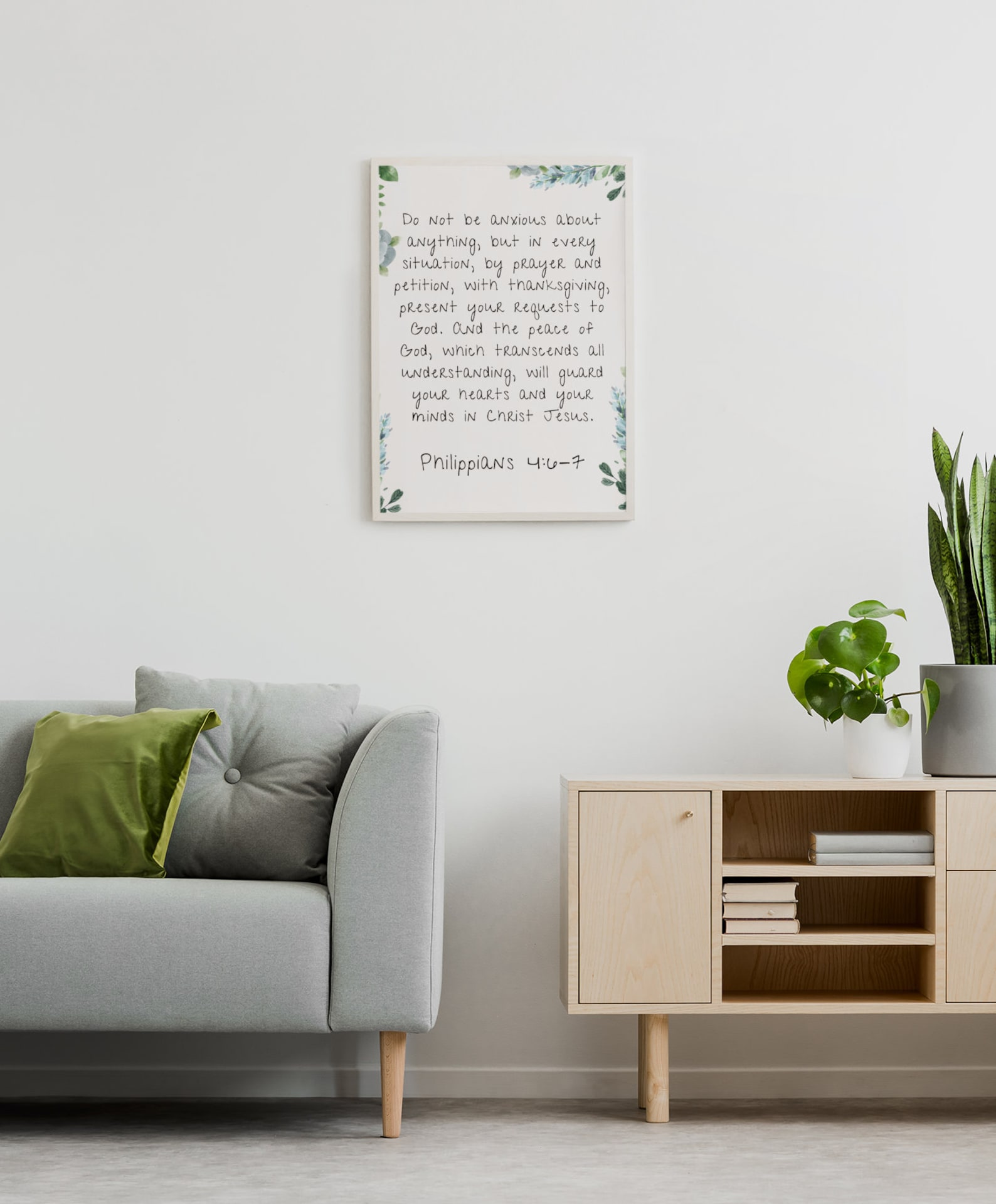 Philippians 4:6-7 Poster (digital Download) NIV Bible Version - Etsy