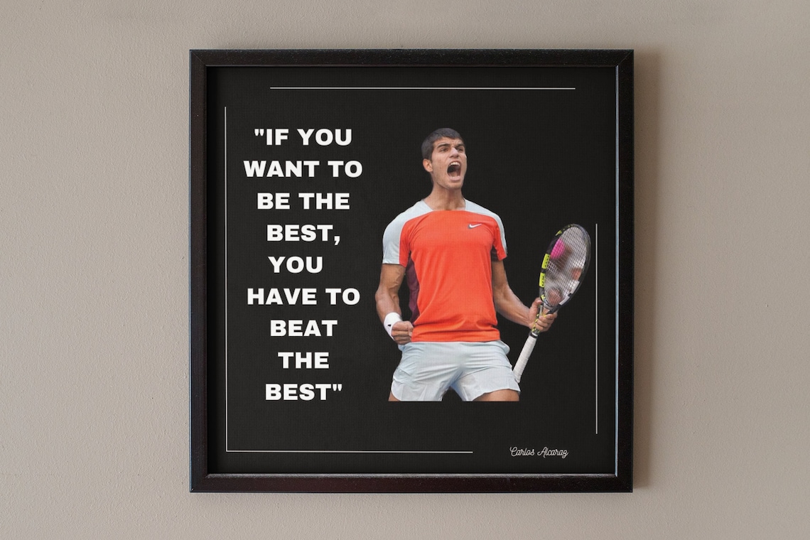 Carlos Alcaraz Poster Motivational Poster Inspirational Poster With ...