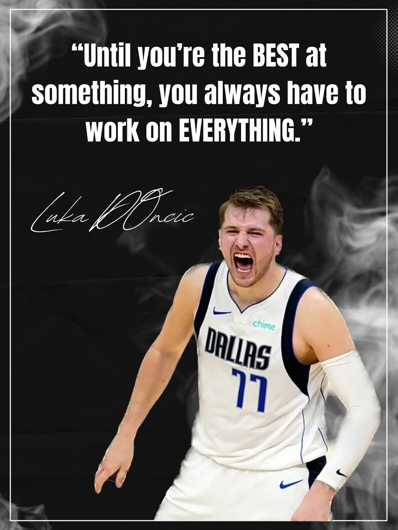 Luka Doncic Motivation Poster - Etsy