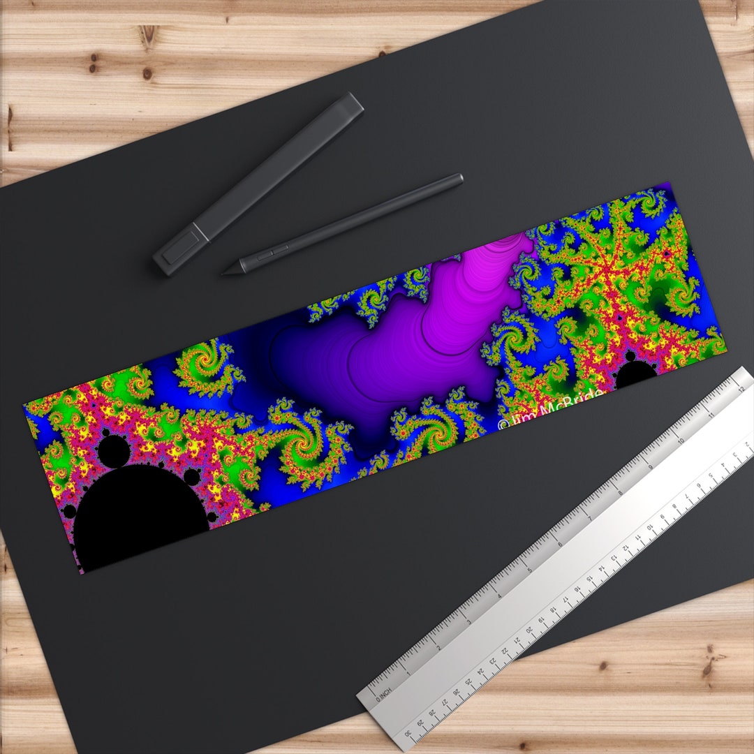 Fractal Bumper Sticker, Trippy Rectangle Sticker, Fibonacci Spiral ...