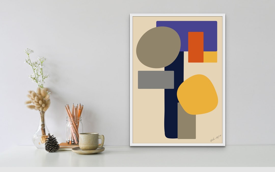 Abstract Shape Concept Giclee Art Print for the Home - Etsy
