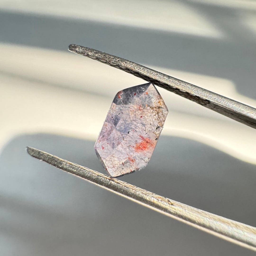 Rare Sunstone Gemstone With Amazing 7 Crystal Healing Stone Iolite ...