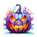 Exclusive Halloween Pumpkin Digital Sticker PNG Bundle - Etsy