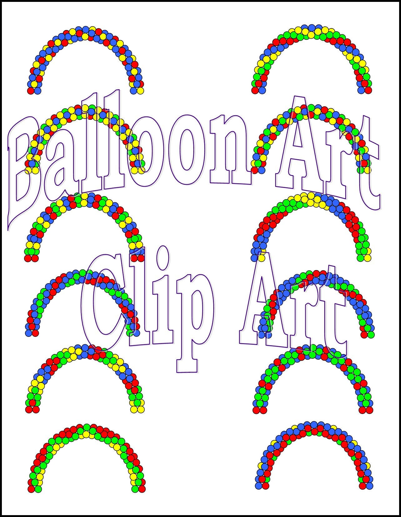 Instructions for Balloon Arch and Column Patterns - Color Schemed - Etsy