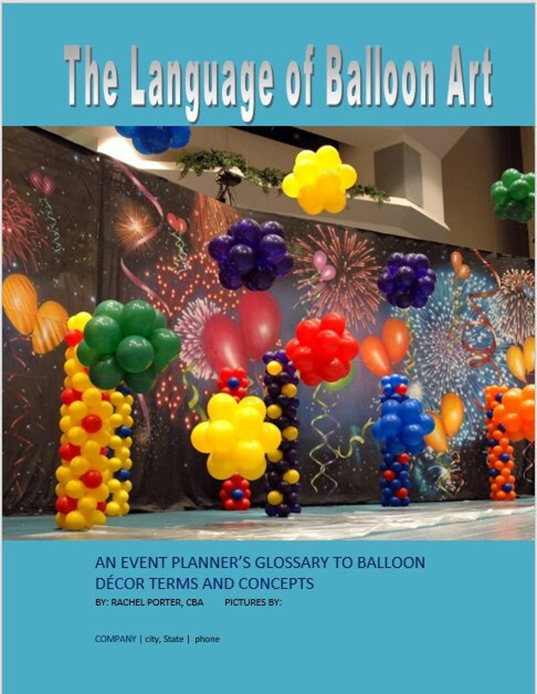 The Language of Balloon Art Glossary in Word, Fully Editable in ...