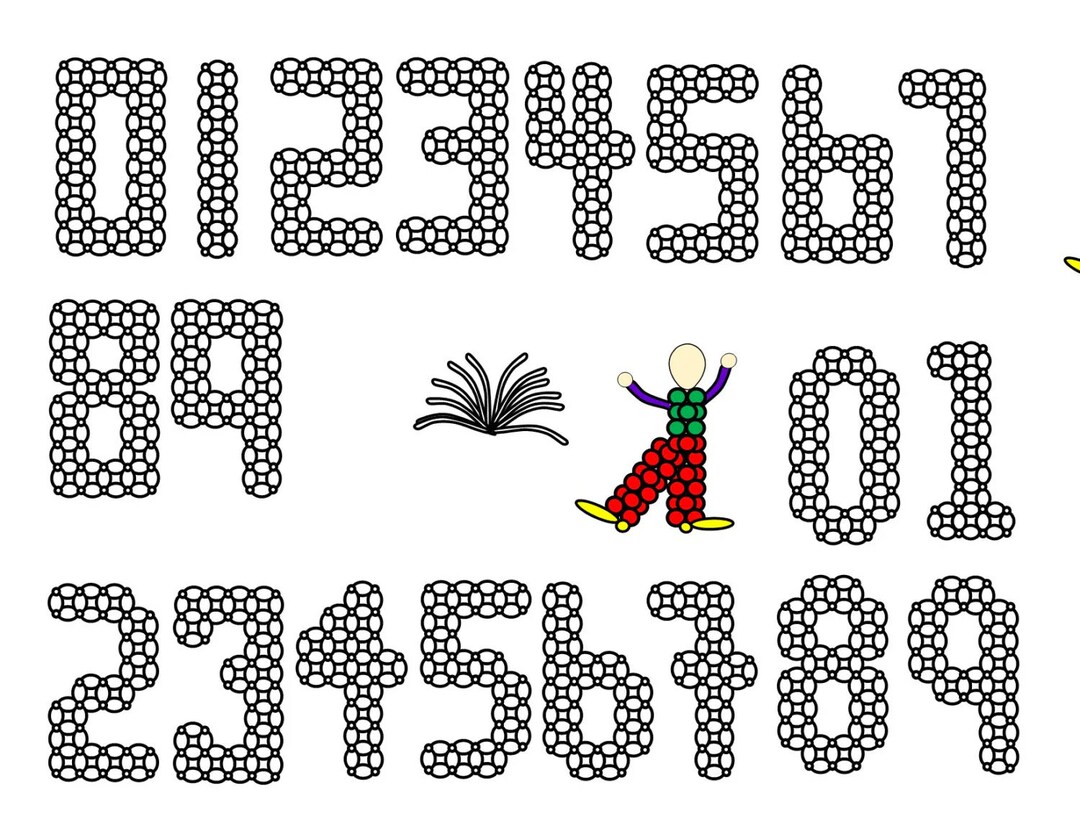 Quick Link Number Patterns in .pub, .png, .pdf and .jpg Formats - Etsy