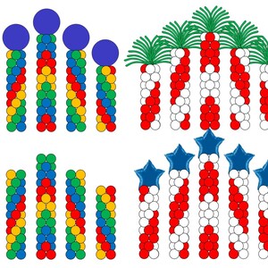 Balloon Columns Backdrop - Etsy
