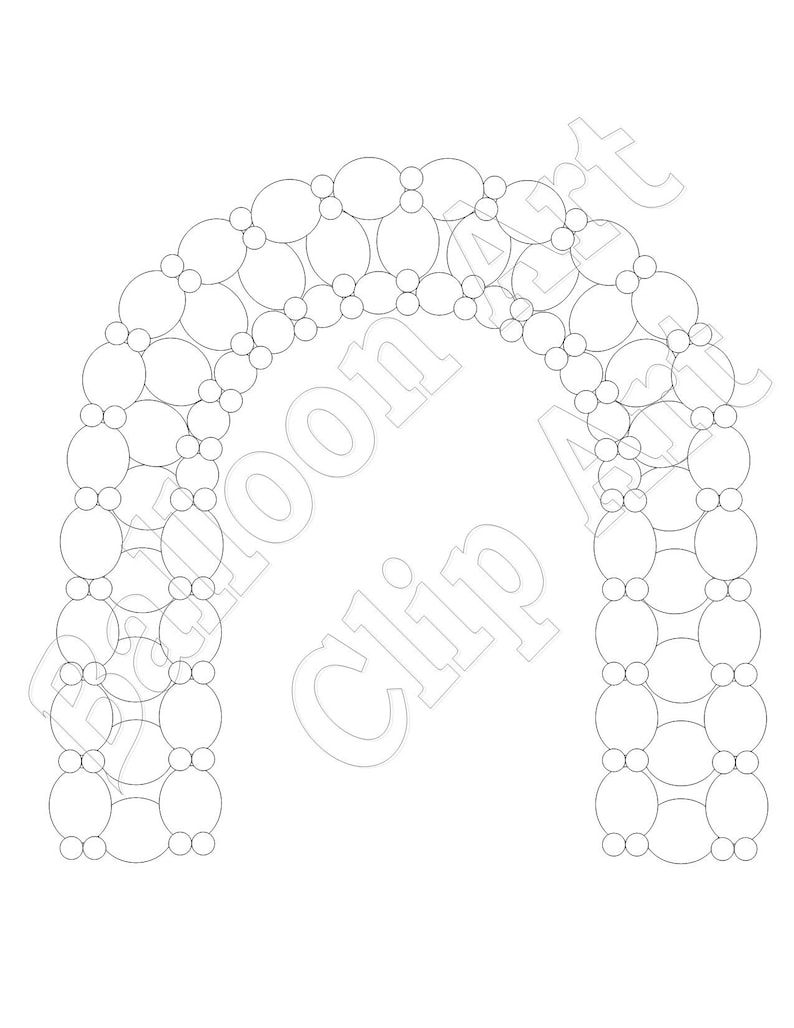 2019 - Frameless Balloon Arch With Linking Balloons - Etsy