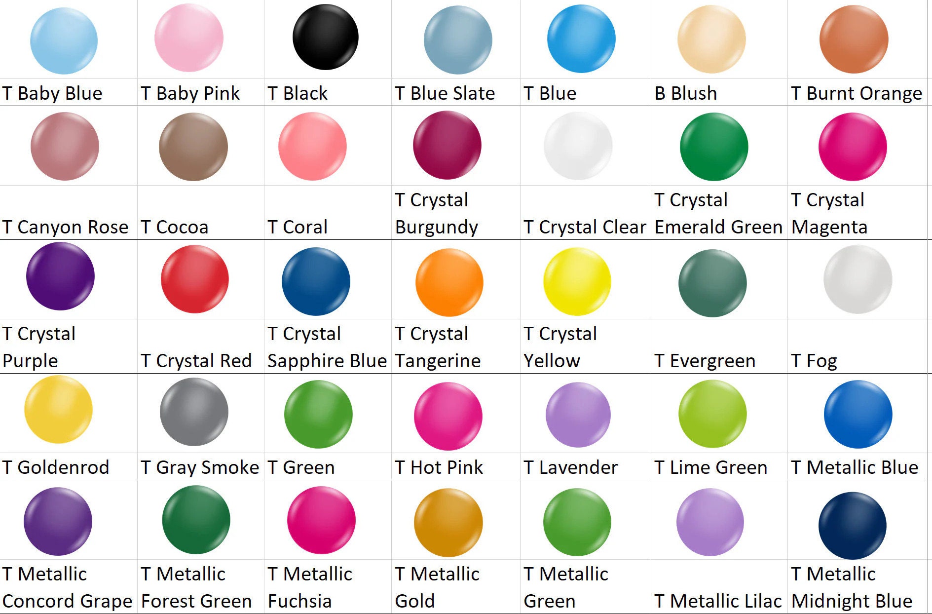 Tuftex Latex Colors for Picture Fill in Publisher and Powerpoint and ...