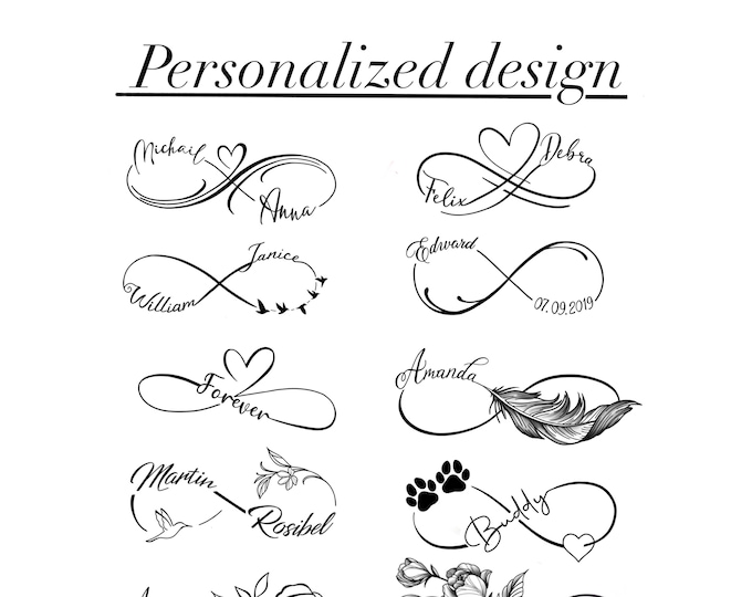 Custom Infinity Temporary Tattoos | Infinity Symbol Tattoo ...