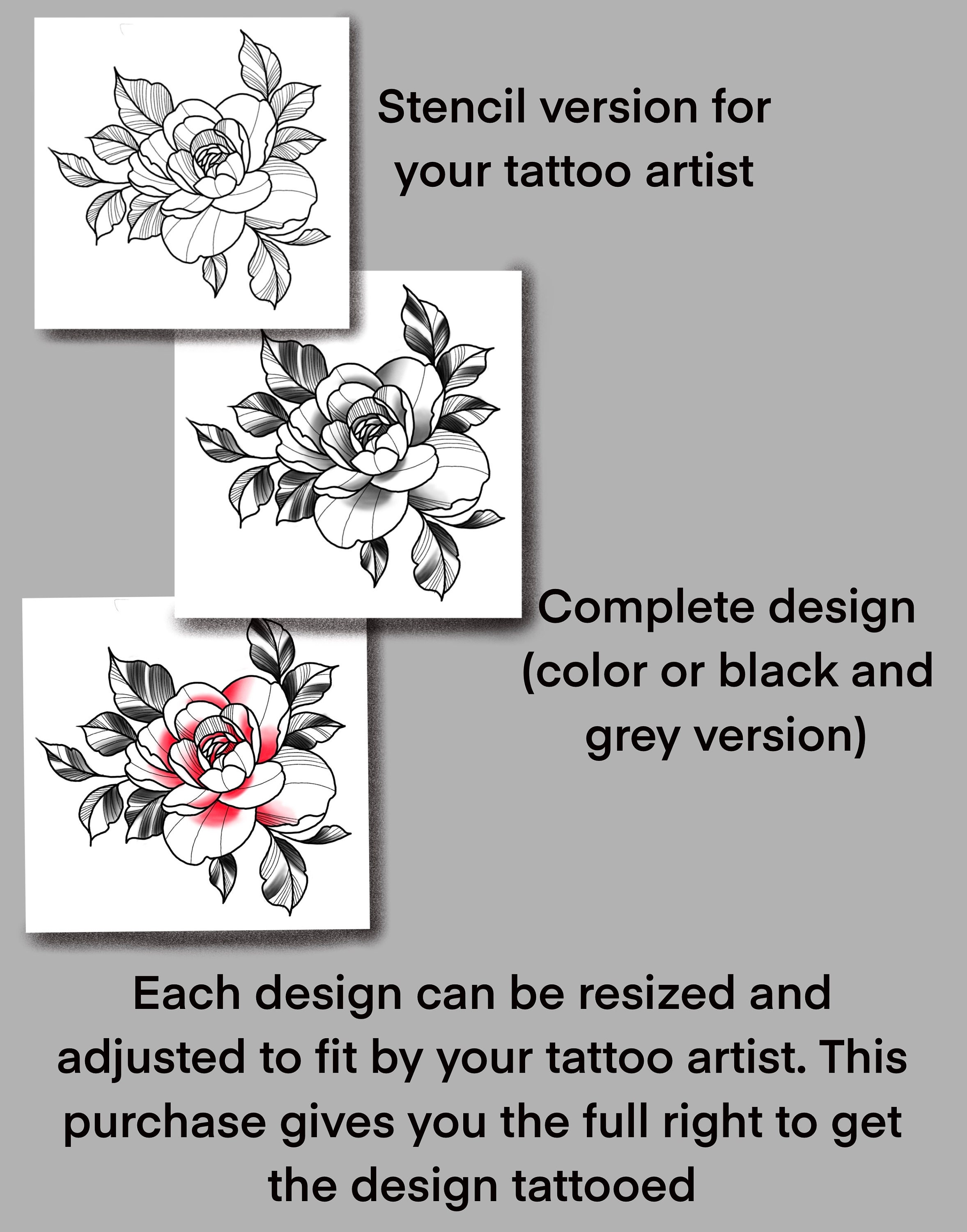 Moon Sun Tattoo Design Star Tattoo Custom Tattoo Design Digital