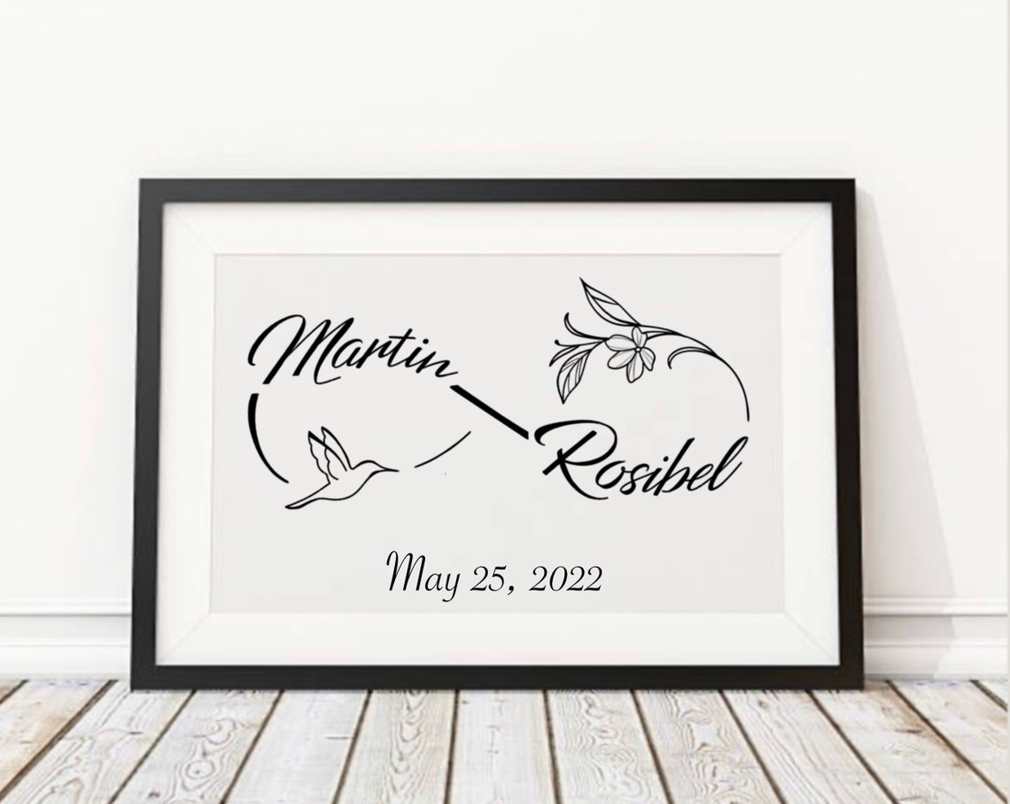 Infinity Symbol Custom Design Personalized Tattoo Instant Download PNG ...