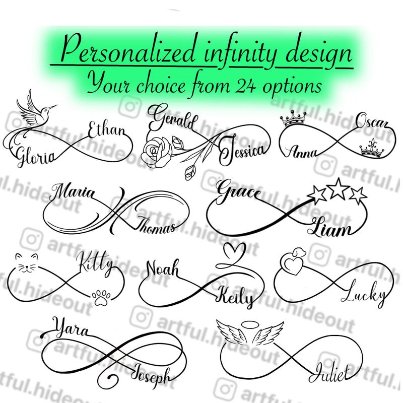 Infinity Tattoo - Etsy