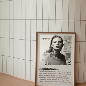 Taylor Swift Reputation Album Cover Digital Print, Swiftie Wall Decor ...