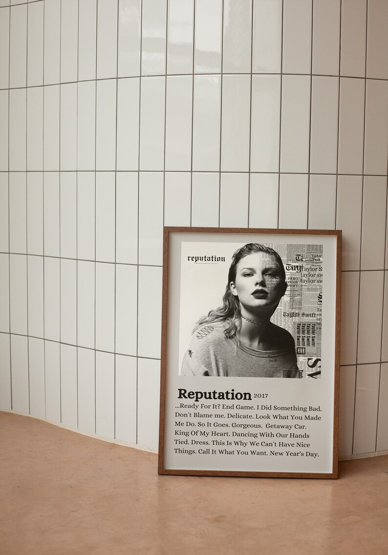 Taylor Swift Reputation Album Cover Digital Print, Swiftie Wall Decor ...