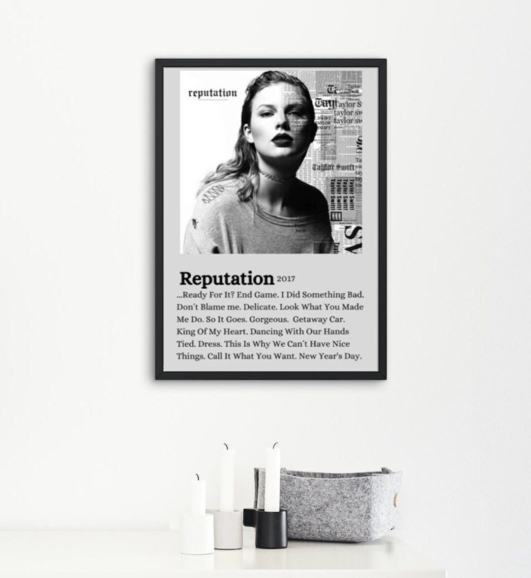 Taylor Swift Reputation Album Cover Digital Print Swiftie - Etsy
