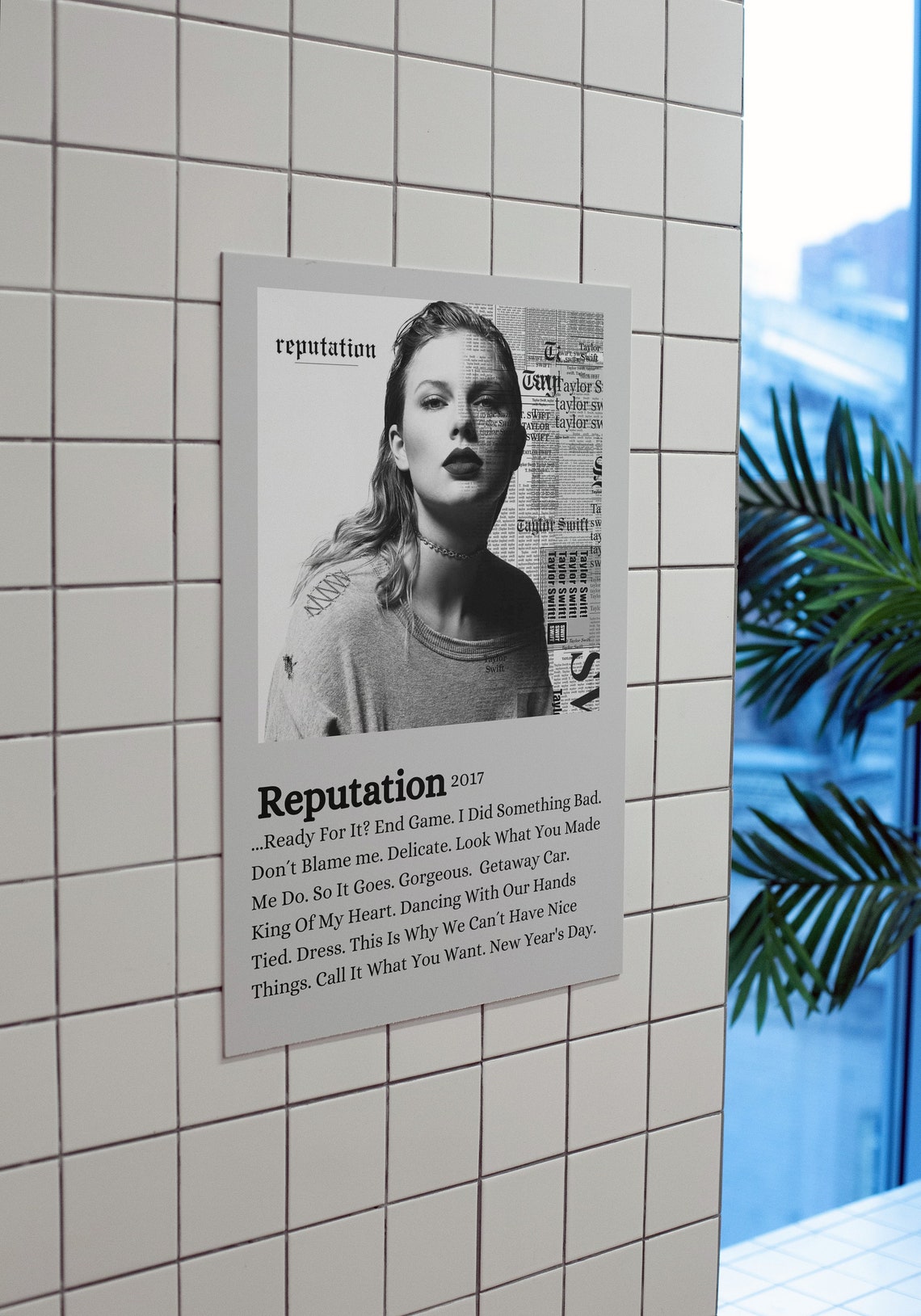 Taylor Swift Reputation Album Cover Digital Print, Swiftie Wall Decor ...