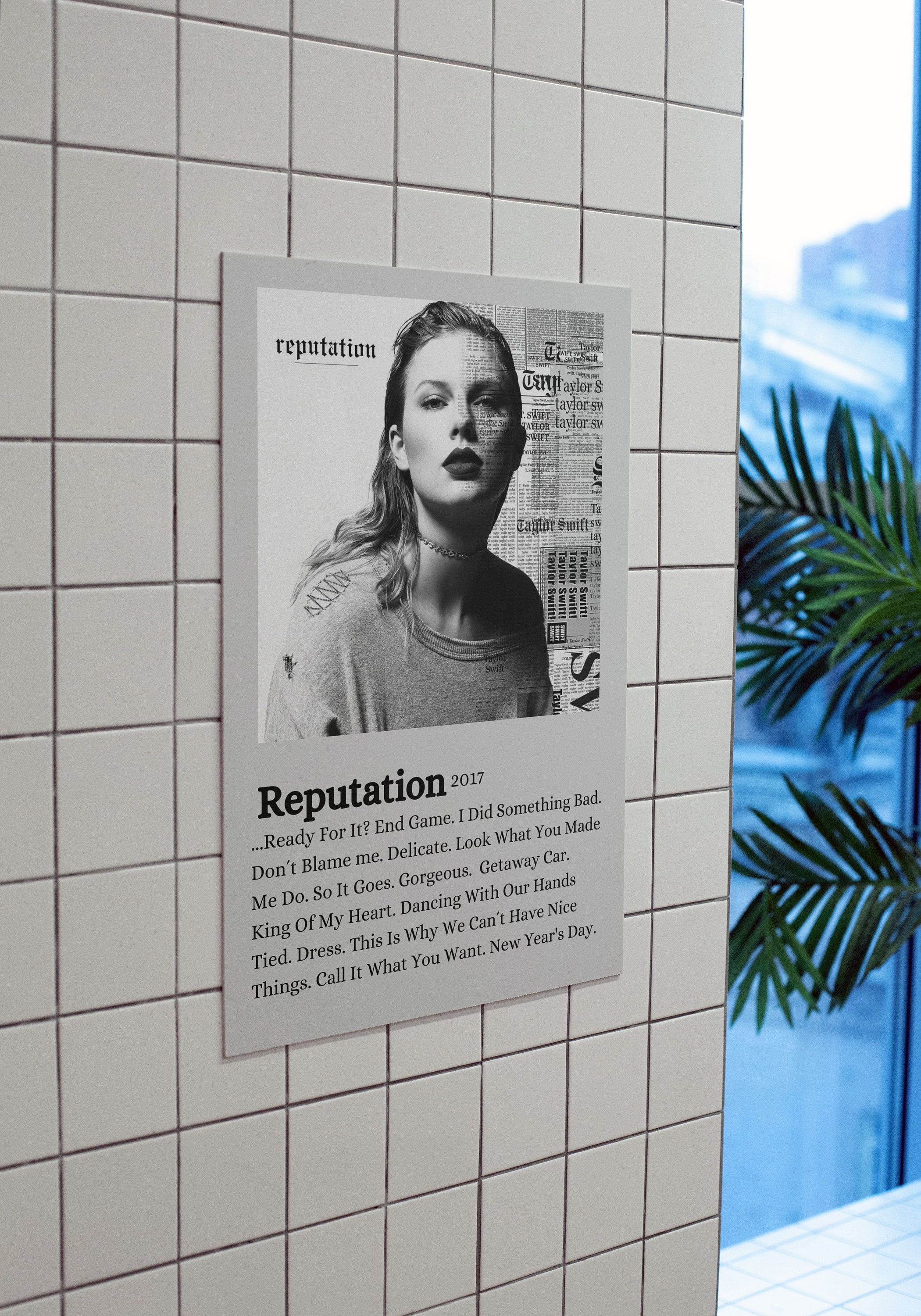 Taylor Swift Reputation Album Cover Digital Print, Swiftie Wall Decor ...