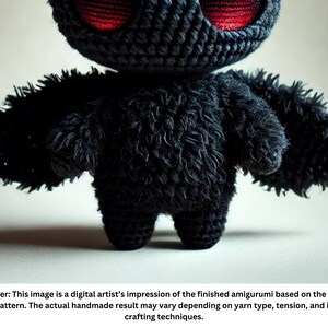 Chibi Mothman Crochet Pattern – Amigurumi Cryptid Plush PDF, Beginner ...