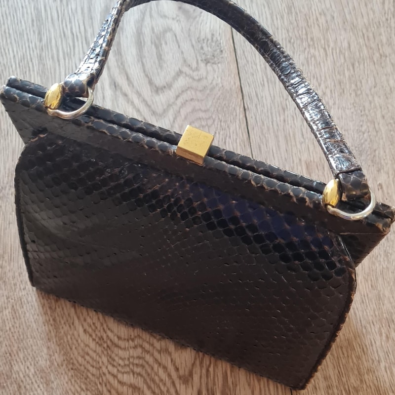 Snakeskin 50s Bag - Etsy New Zealand