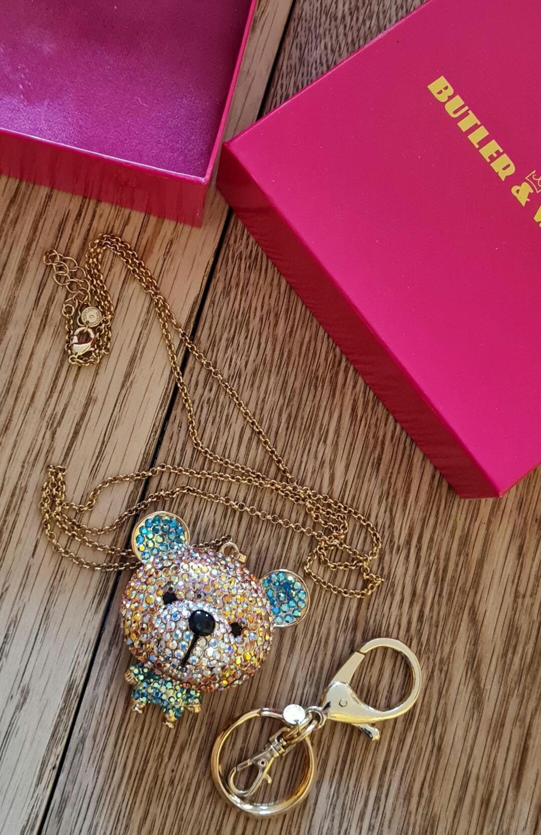 Vintage Rare Butler & Wilson Teddy Bear Pendant Necklace - Etsy