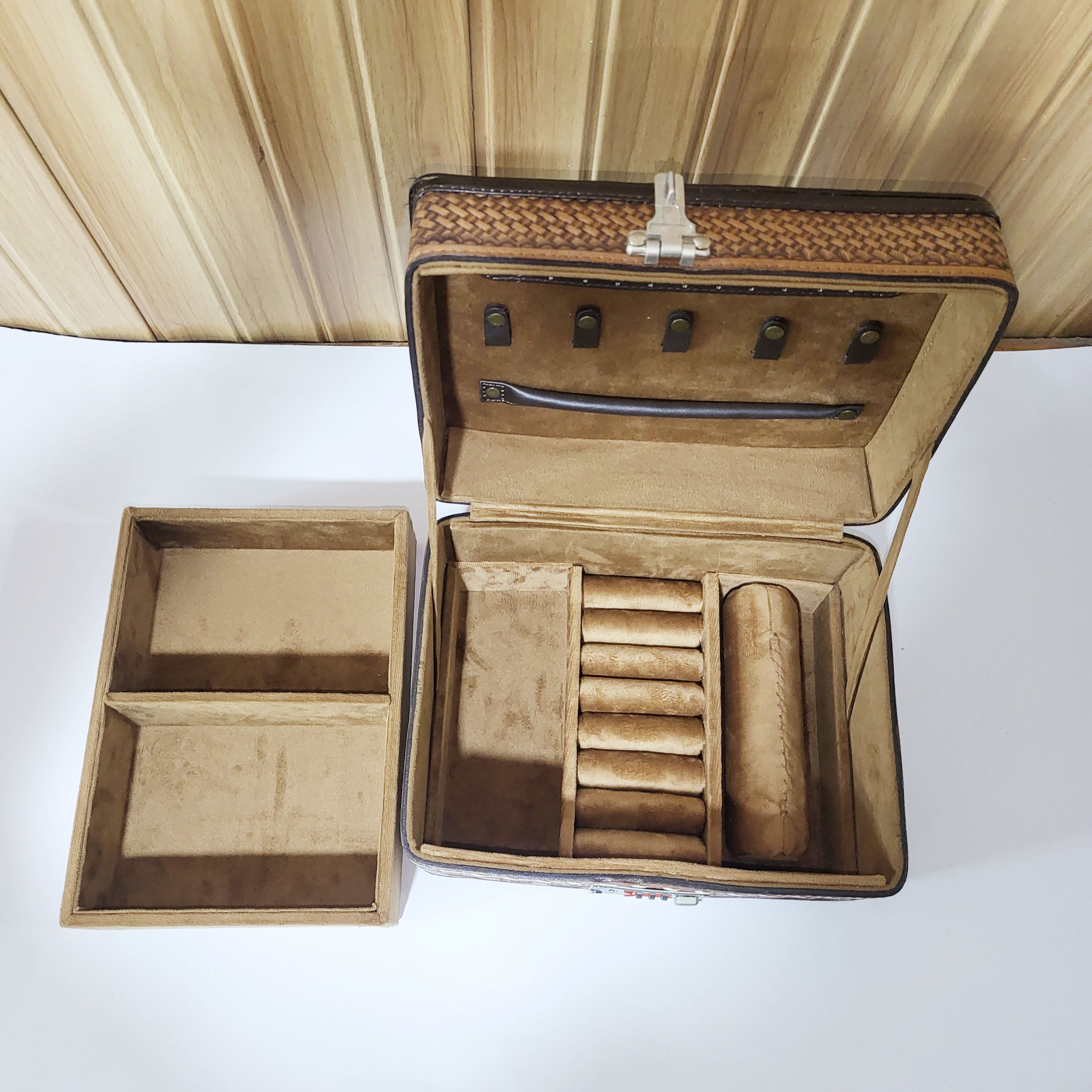 Large Jewelry Box, Jewelry Case, Leather Jewelry Box, Punchy, Tooled ...