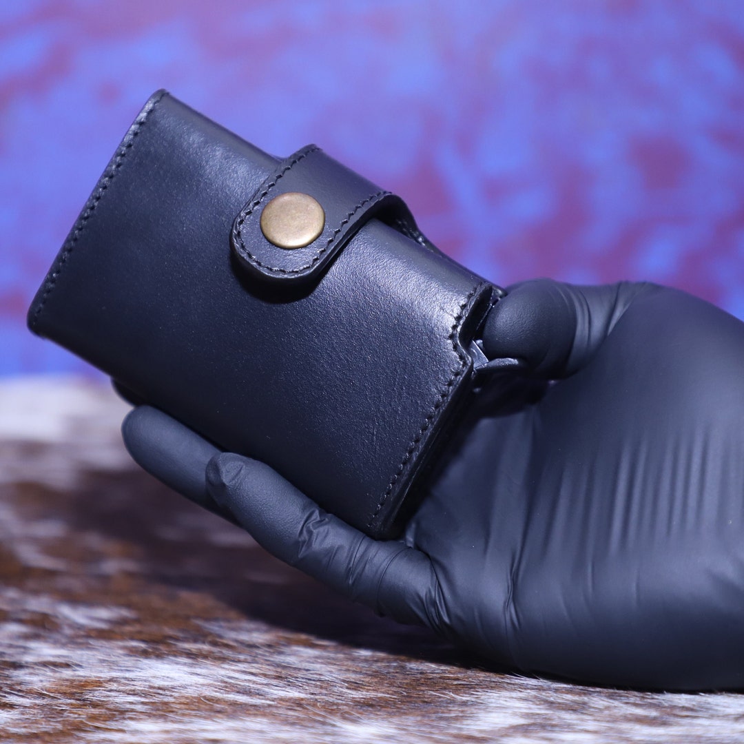 Leather Pop up Credit Card Case: RFID Minimalist Wallet - Etsy