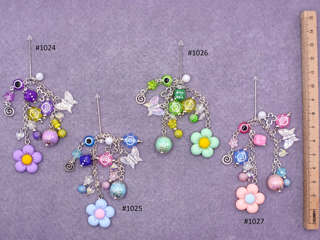 1x Glue Pin Dangle, Blume, Glue Bottle Topper, Klebeflaschen Anhänger ...