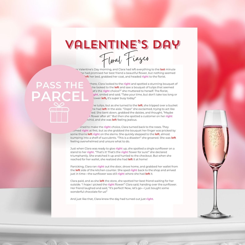 Valentines Pass the Prize Game, Pass the Gift Games for Present ...
