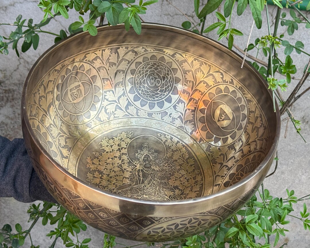 12 Inch Green Tara Mother of Liberation - Tibetan Mantra Flower of Life ...