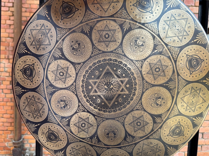 Scared Geometry Open EYE Gong for Sound Healing Meditation Sound ...