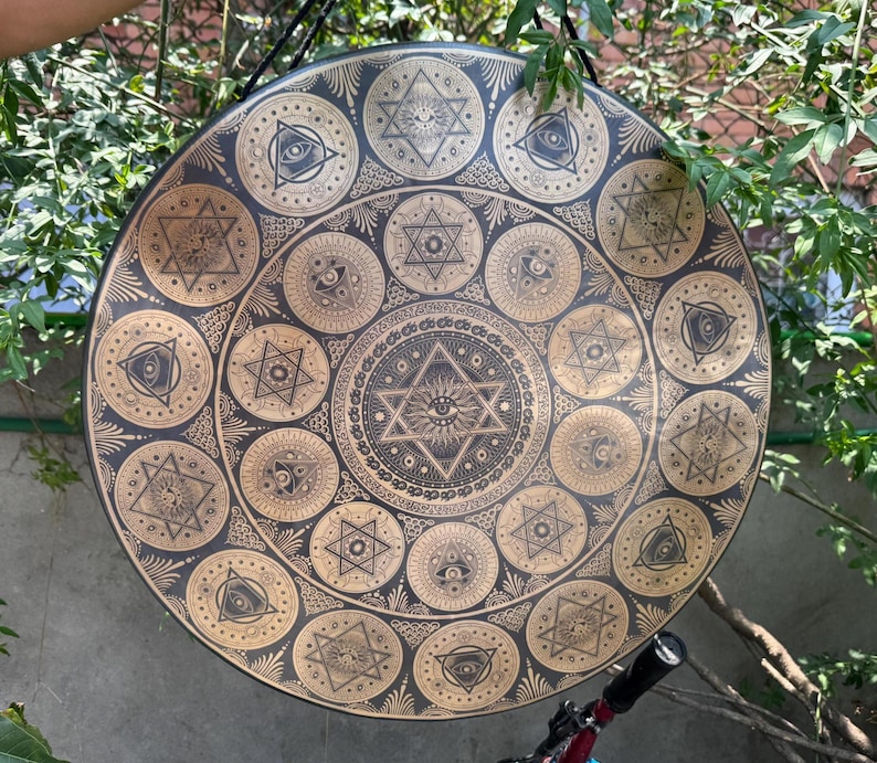 Scared Geometry Open EYE Gong for Sound Healing Meditation Sound ...