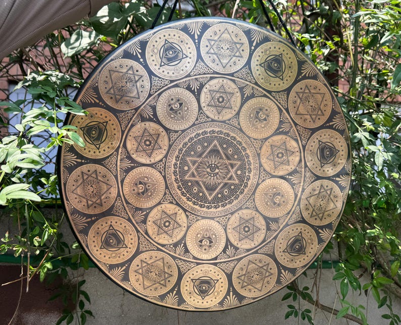 Scared Geometry Open EYE Gong for Sound Healing Meditation Sound ...