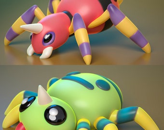 3D Model STL Scaled Eeveelution Eevee's Family Evolution Line STL ...