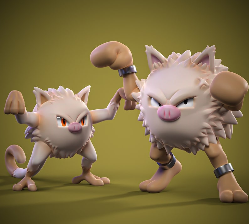 3D Model STL - Scaled Mankey Evolution Line STL (digital File) - Etsy